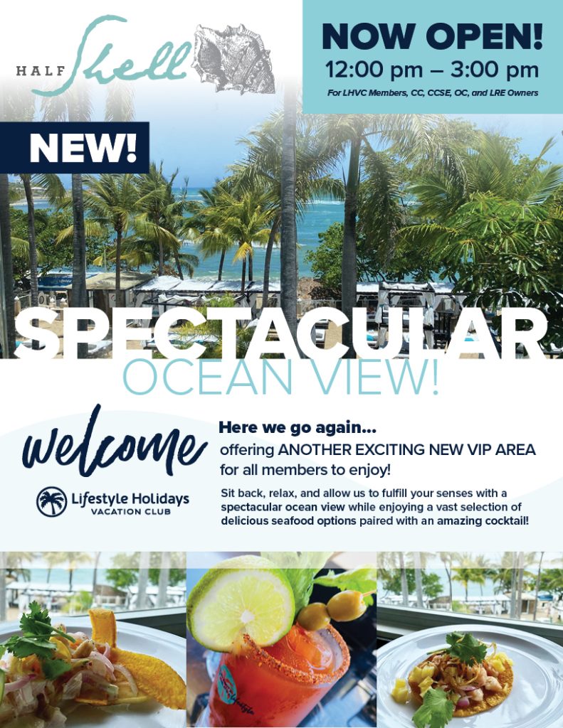 Half Shell NOW OPEN! New location above Intimates! – Lifestyle Members